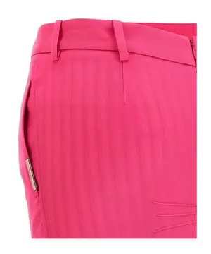 Attico Belt Loop Midi Skirt