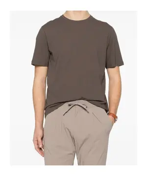 Herno Short Sleeve Crewneck T-shirt - Brown