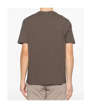 Herno Short Sleeve Crewneck T-shirt - Brown