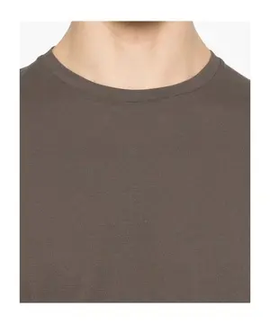 Herno Short Sleeve Crewneck T-shirt - Brown