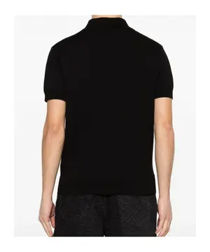 Casablanca Buttoned Knit Polo Shirt