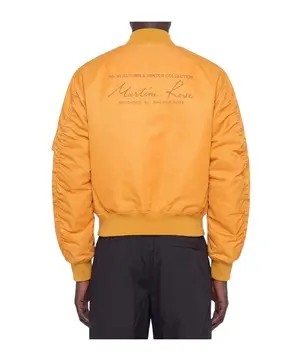 Martine Rose Logo Detailed Zipped Bomber Jacket