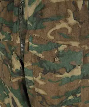 Givenchy Camouflage Print Drawstring Trousers