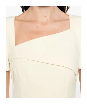 Roland Mouret Square-neck Twisted Dress