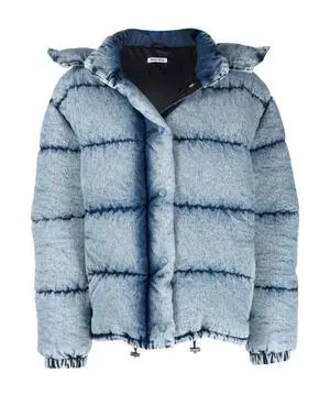Miu Miu Quilted Denim Puffer Jacket