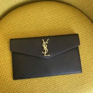 Saint Laurent Uptown Clutch Bag - Black