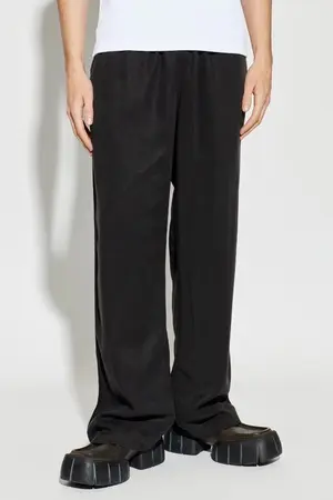 DIESEL® Elastic Waistband Trousers With Logo Detail