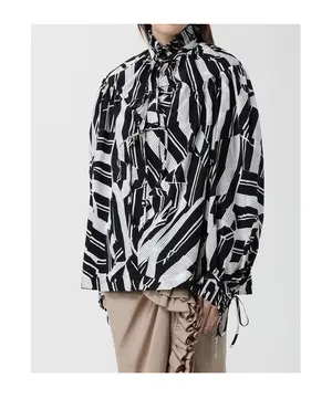 Dries Van Noten Long-sleeved Printed Shirt With Tie Details