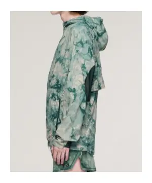 Y3 Tie-dye Hooded Track Jacket - Gray