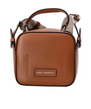Karl Lagerfeld K/circle Tph Crossbody Perf - Maroon