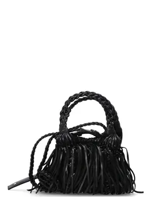 Karl Lagerfeld Braided Fringe Tote Bag