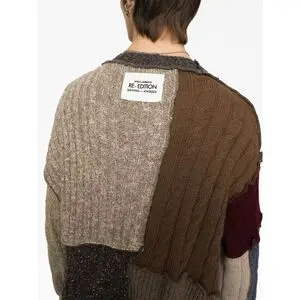 Dolce & Gabbana Patchwork Distressed Knit Cardigan