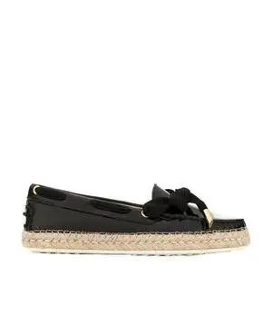 TOD'S Gommino Knitted Strap Espadrille Flats