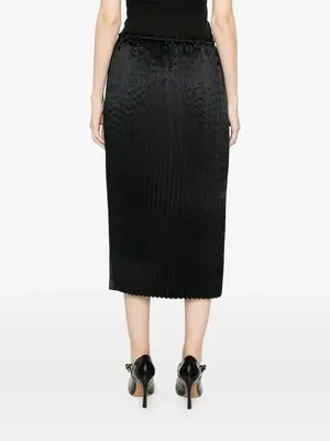 Comme Des Garçons Pleated Midi Skirt