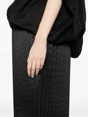 Comme Des Garçons Pleated Midi Skirt