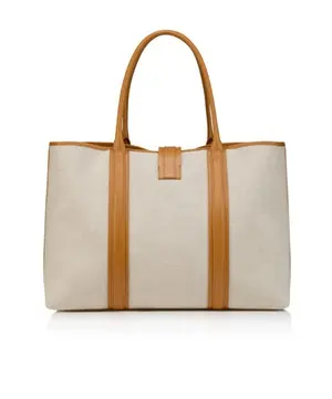 CHRISTIAN LOUBOUTIN Structured Top Handle Shoulder Bag With Guilloché Buckle