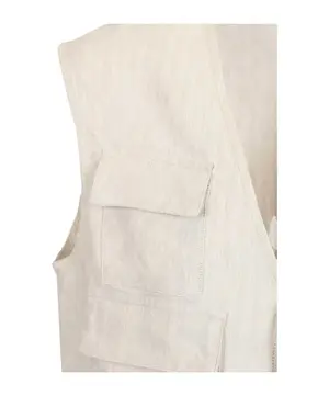 Barena Venezia Multi Lisca Tie-front Vest - White