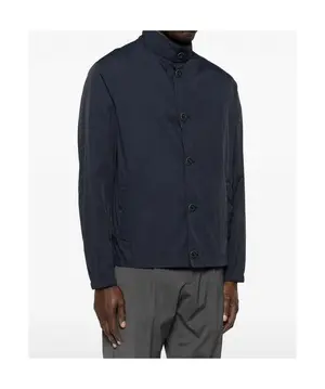 Herno Buttoned Stand Collar Jacket