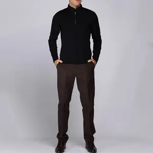 FERRAGAMO Ribbed Quarter Zip Sweater - No
