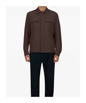 Herno Long Sleeved Utility Overshirt - Brown