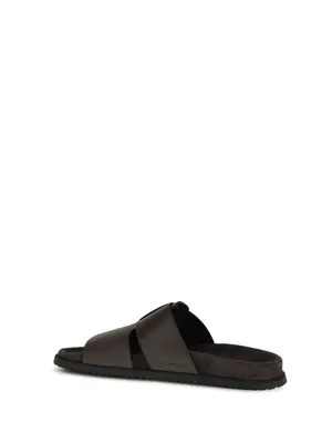 Dolce & Gabbana Logo Detailed Slides - Black