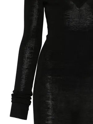ENTIRE STUDIOS Long Sleeve V-neck Knitted Maxi Dress