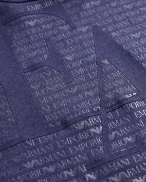 Emporio Armani T-shirt With Round Neck - Blue