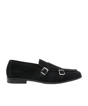 DOUCAL'S Double Monk Strap Loafers - Blue