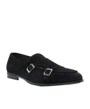 DOUCAL'S Double Monk Strap Loafers - Blue