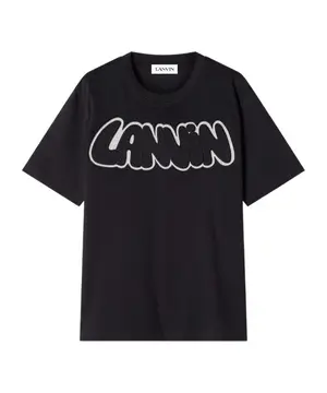 LANVIN Logo Print T-shirt - Black