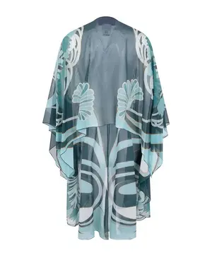 La DoubleJ Maria Printed Cape - Blue