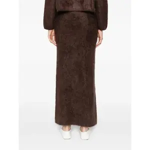Soft Goat Brushed Longuette Skirt