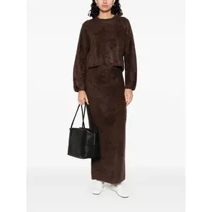 Soft Goat Brushed Longuette Skirt