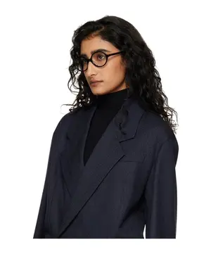 Khaite X Oliver Peoples 2000rx Round Non-prescription Glasses - Black