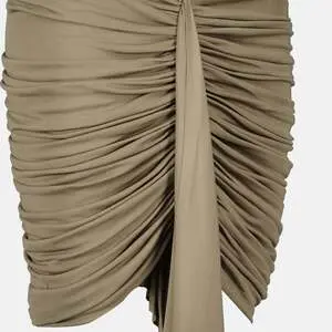 Christopher Esber Vivenda Drape Mini Skirt - Brown