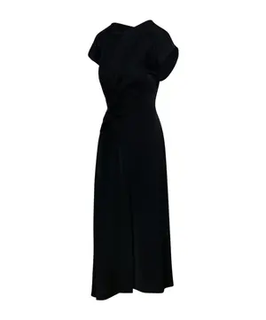 Victoria Beckham Aria Midi Dress - Black