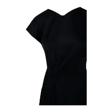 Victoria Beckham Aria Midi Dress - Black