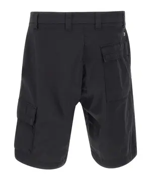C.P. COMPANY Cargo Shorts With Lens Detail - Black