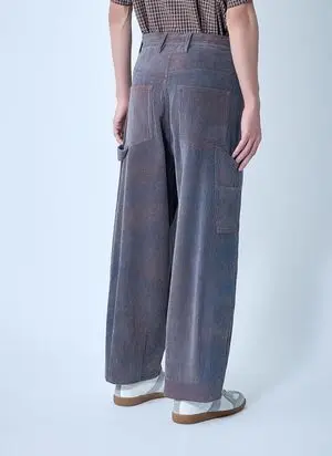STORY MFG. Lush Wide-leg Carpenter Pants - Gray