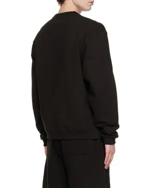 Kenzo Logo Patch Crewneck Sweatshirt - Black