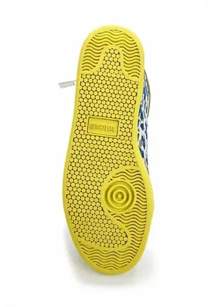 Just Cavalli High-top Sneakers With Graphic Print And Zipper Detail