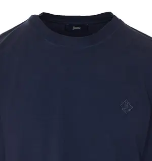 Herno Logo Crewneck T-shirt - Blue