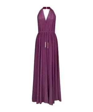 Liu Jo V-neck Maxi Dress With Side Slit