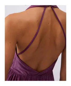 Liu Jo V-neck Maxi Dress With Side Slit