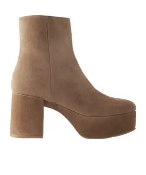 GIANVITO ROSSI Suede Platform Ankle Boots