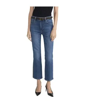 FRAME Cropped Jeans With Button Closure
