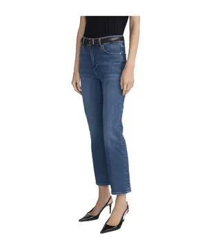 FRAME Cropped Jeans With Button Closure