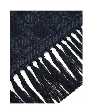 FERRAGAMO Logo Scarf - Black
