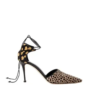 Manolo Blahnik Calf Hair Animal-print Pumps