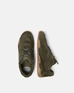 Versace Round-toe Lace-up Sneakers With Greca Detailing